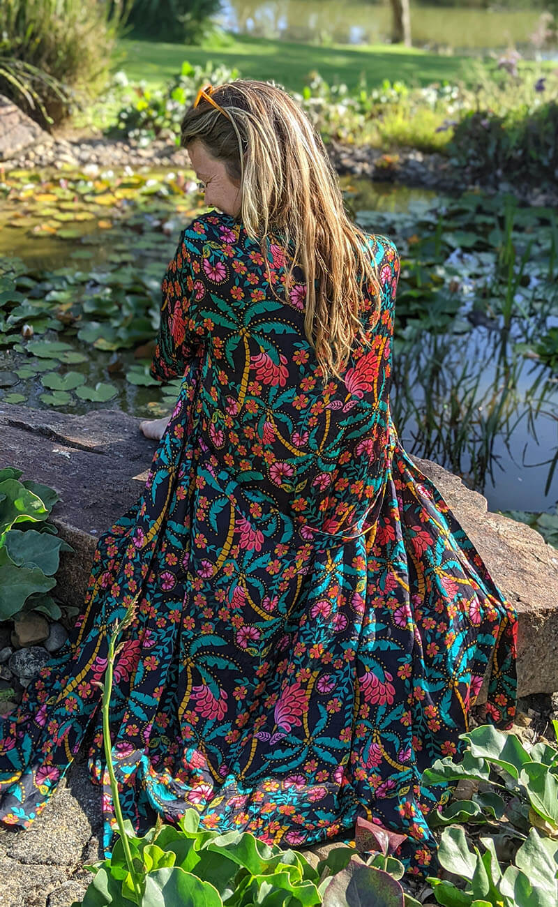 Firefly Jungle Long Kimono – Verry Kerry: Unique Ethical Clothing